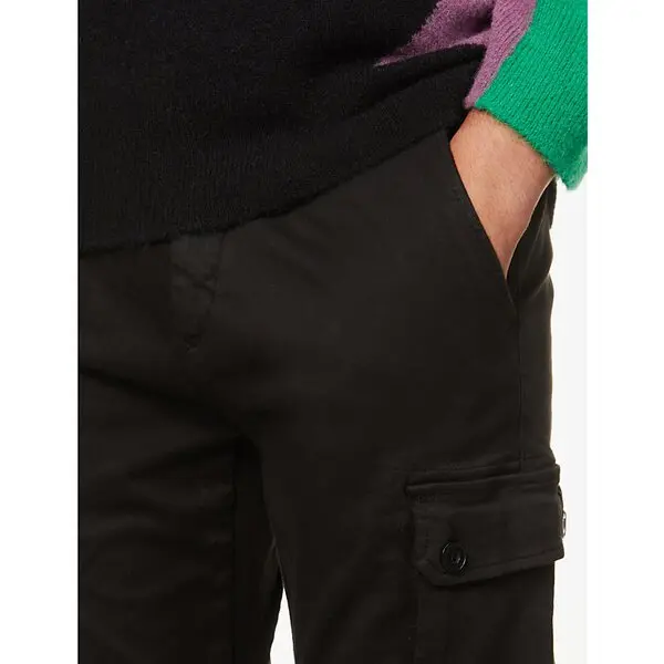 REPLAY Jaan Hyperflex Slim-fit Slim-leg Cotton-blend Cargo Trousers