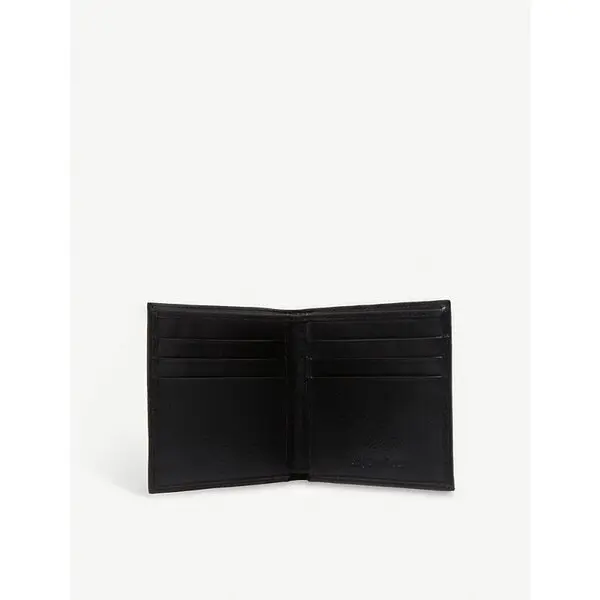 Polo Ralph Lauren Pony-embossed Pebbled Leather Billfold Wallet - Black