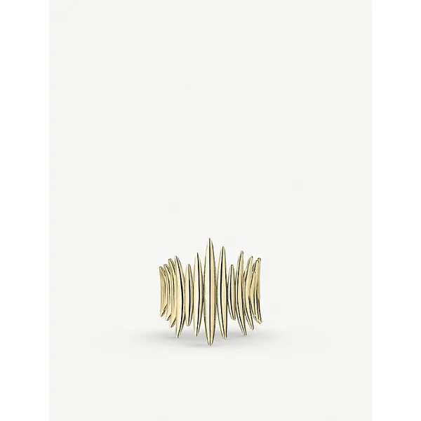 SHAUN LEANE Quill Gold-plated Vermeil Silver Ring - Yellow Gold Vermeil