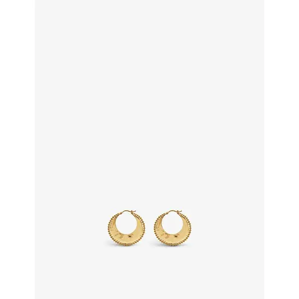 Monica Vinader Deia Recycled Sterling Silver Yellow -plated Hoop Earrings - Gold