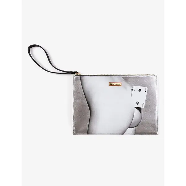 SELETTI Toiletpaper Loves Two Of Spades Pouch - Grey