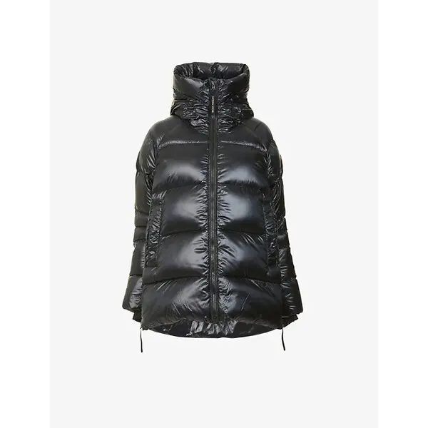 Canada Goose Cypress Funnel-neck Shell-down Jacket - Black