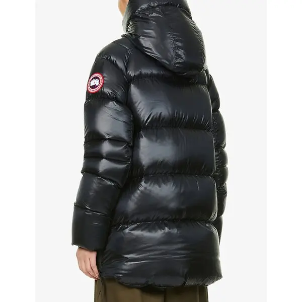 Canada Goose Cypress Funnel-neck Shell-down Jacket - Black