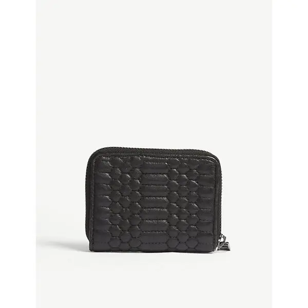 Zadig&Voltaire Matelasse Leather Wallet - Noir
