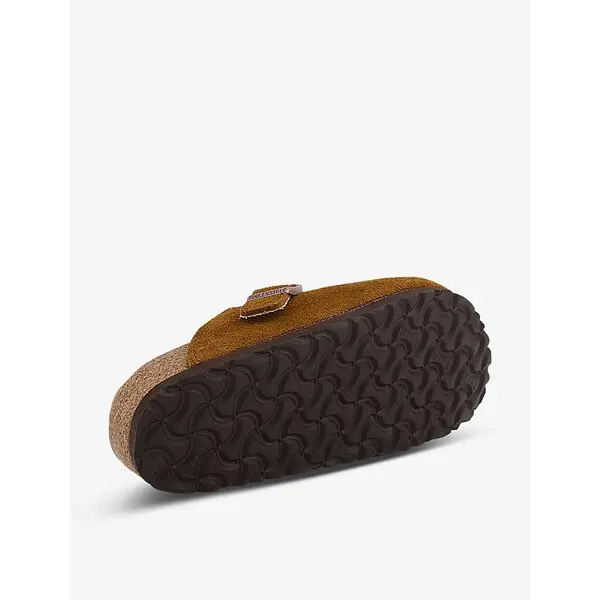 BIRKENSTOCK Boston Buckle-detail Suede And Shearling Sandals