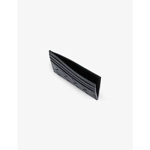 Bottega Veneta Double-faced Woven Leather Card Holder
