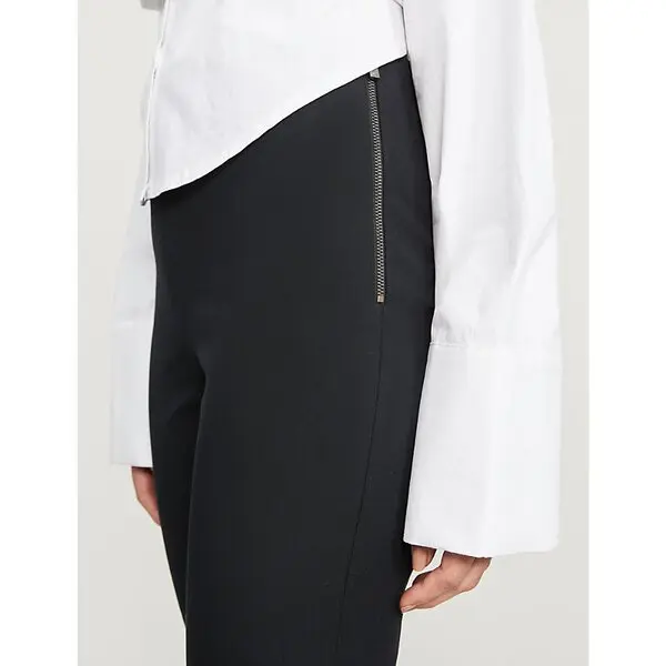 Whistles Super Stretch Cotton Trousers - Black