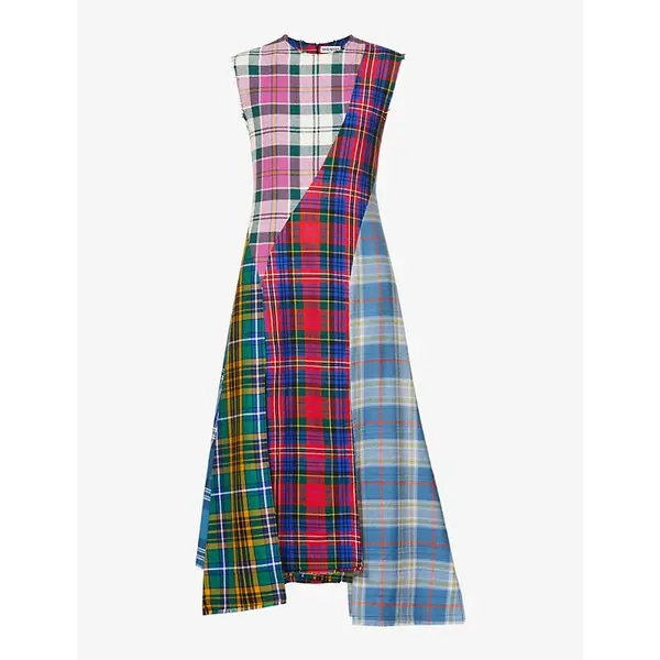 RAVE REVIEW Iggy Asymmetric Deadstock-wool Midi Dress