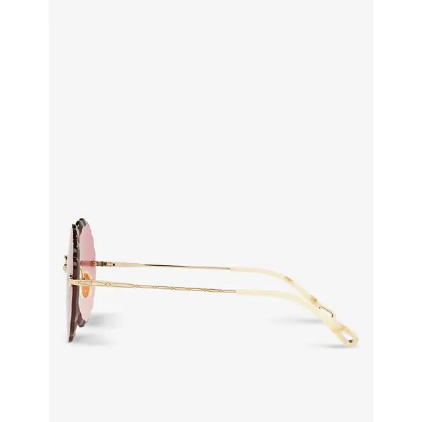Chloé Ch0047s Rimless Scalloped Sunglasses
