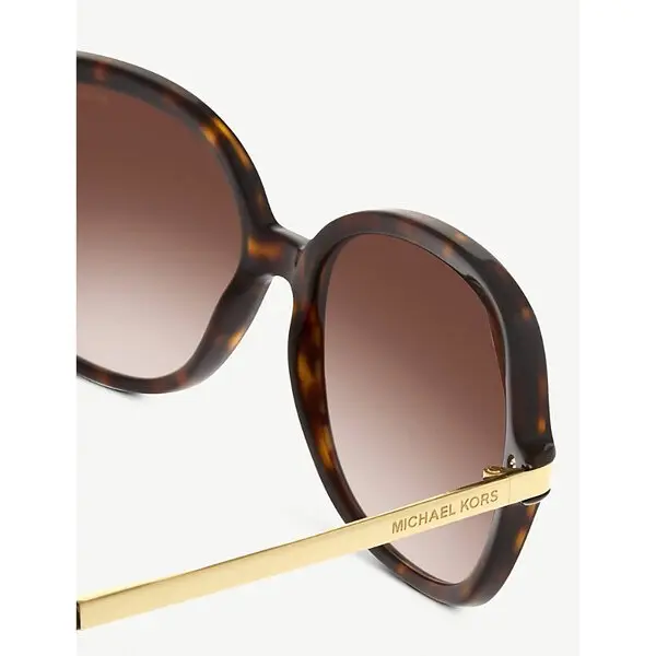 Michael Kors Adrianna Ii Round-frame Sunglasses - Tortoise