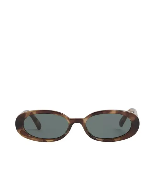 Le Specs Outta Love Oval-frame Sunglasses - Tort