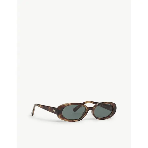 Le Specs Outta Love Oval-frame Sunglasses - Tort