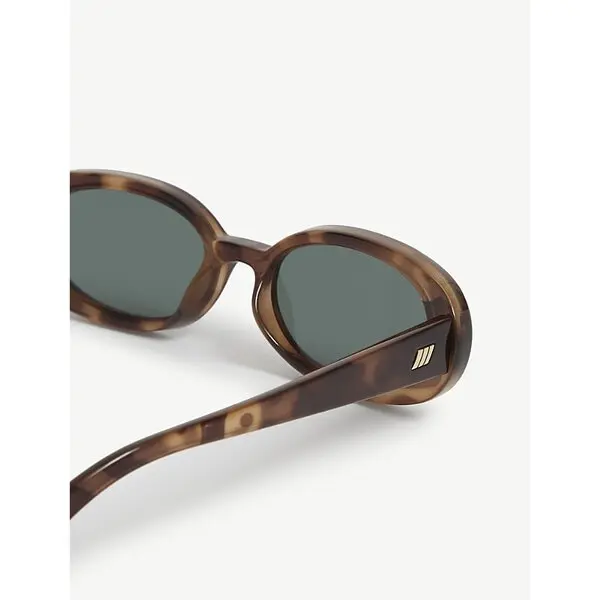 Le Specs Outta Love Oval-frame Sunglasses - Tort