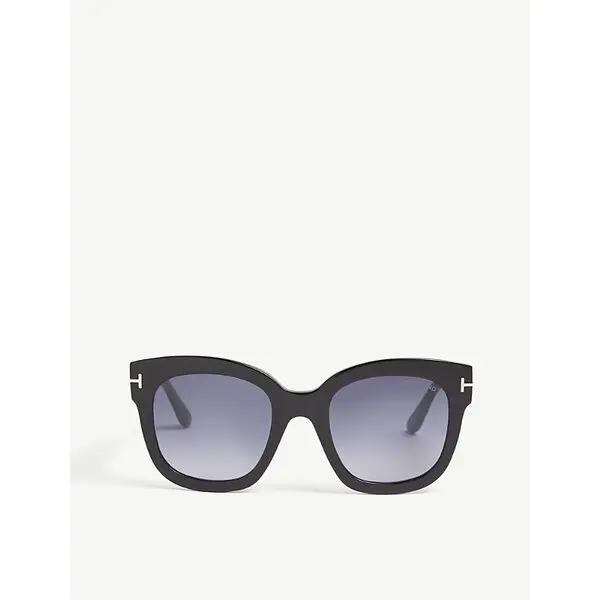 TOM FORD Beatrix Square Frame Sunglasses - Black