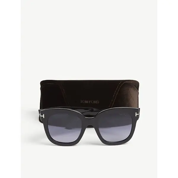 TOM FORD Beatrix Square Frame Sunglasses - Black