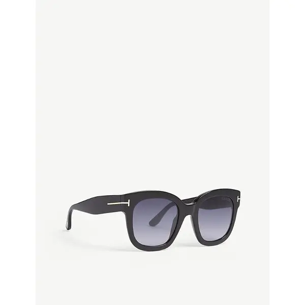 TOM FORD Beatrix Square Frame Sunglasses - Black