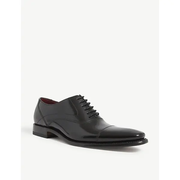 LOAKE Leather Oxford Shoes - Black