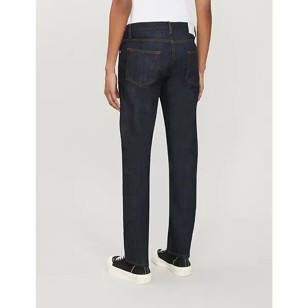 Sandro Slim-fit Mid-rise Stretch-denim Jeans - Raw Denim