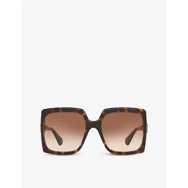 Gucci Gg0876s Square-frame Sunglasses - Brown