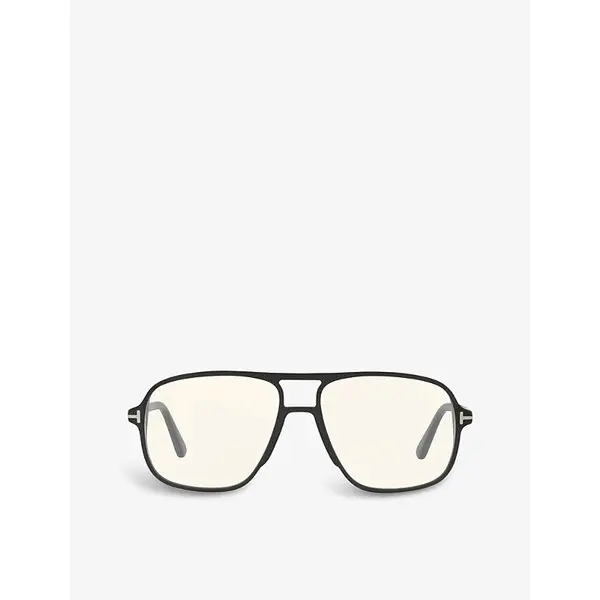 TOM FORD Ft5737 Aviator-frame Sunglasses - Black