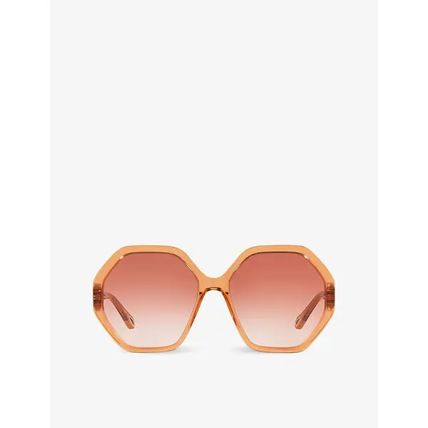 Chloé Geometric Sunglasses - Orange