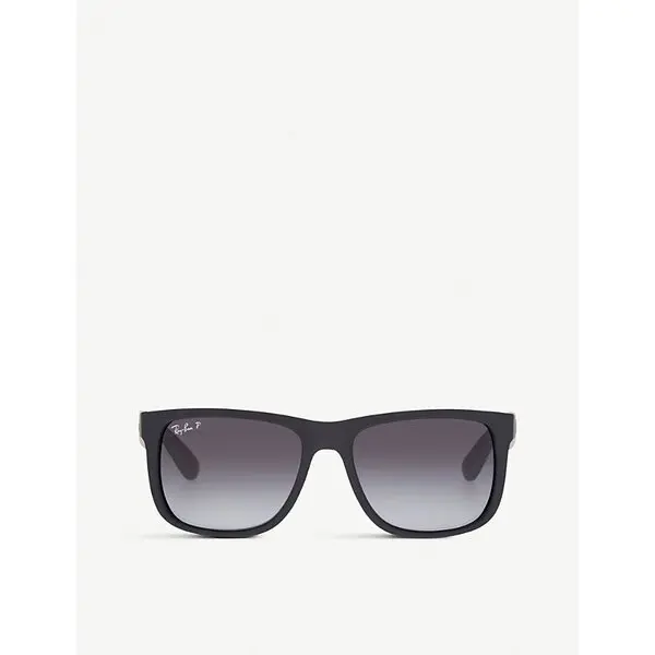 Ray-ban Square Frame Sunglasses - Black Rubber