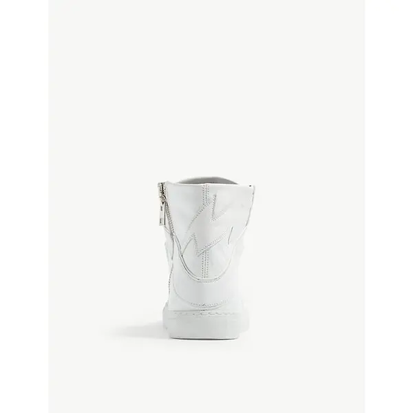Zadig&Voltaire Zv1747 Leather Hi-top Trainer