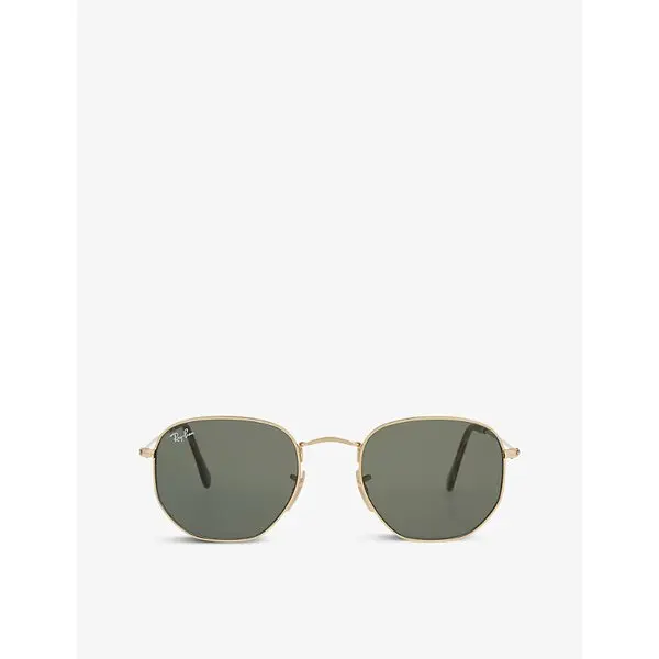 Ray-ban Hexagonal-frame Sunglasses - Gold