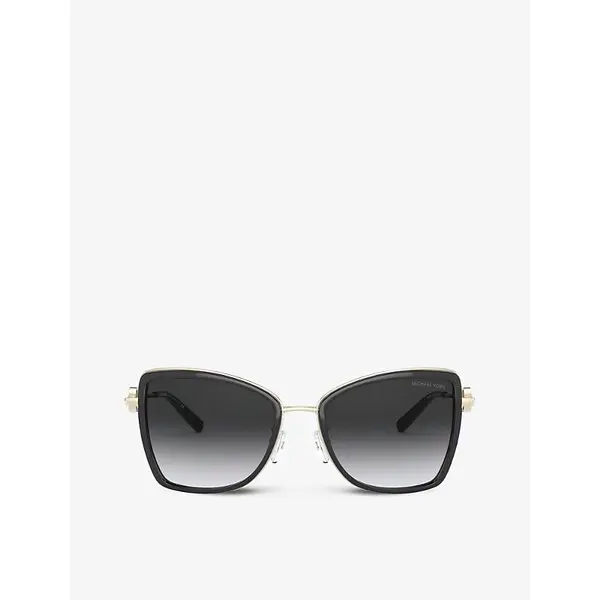 Michael Kors Square-frame Metal Sunglasses - Gold