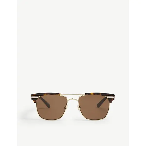 Gucci Gg0287s Rectangle-frame Sunglasses