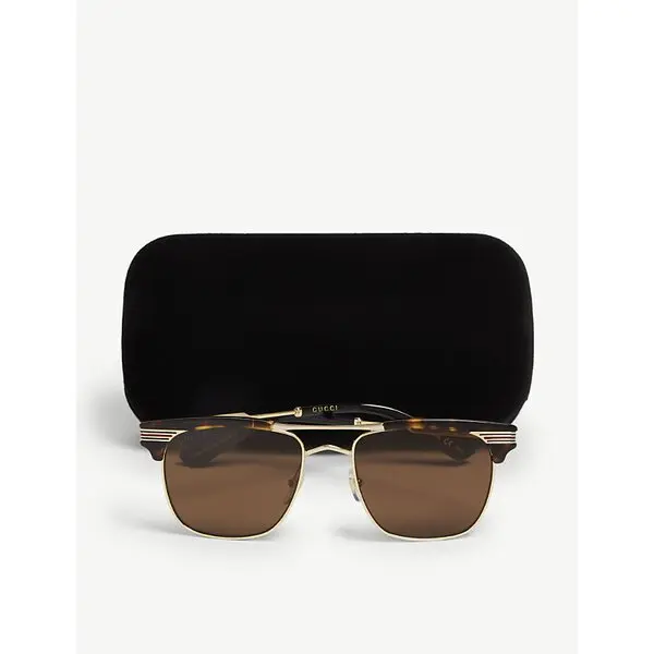 Gucci Gg0287s Rectangle-frame Sunglasses