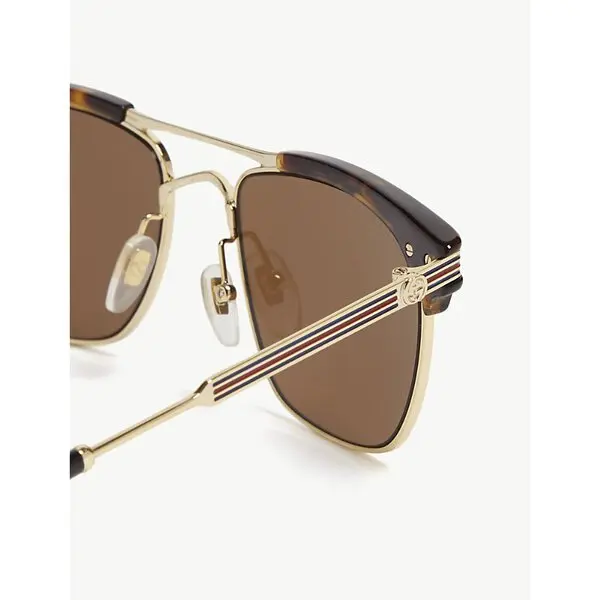 Gucci Gg0287s Rectangle-frame Sunglasses