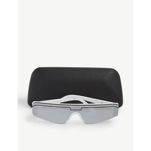 Balenciaga Bb0003s Rectangle-frame Sunglasses - White