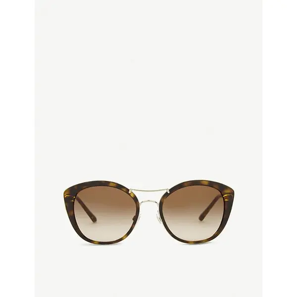 Burberry Be4251 Round Sunglasses - Dark Havana