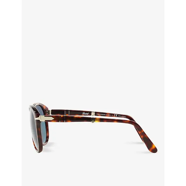 Persol Po0714 Acetate Aviator Sunglasses - Brown