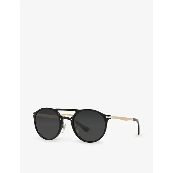 Persol Po3264s Phantos-frame Sunglasses - Gold