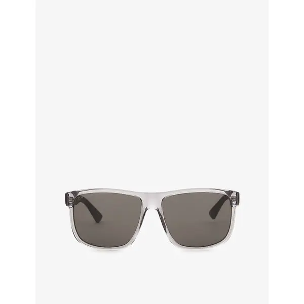 Gucci Gg0010s Square-frame Sunglasses - Grey