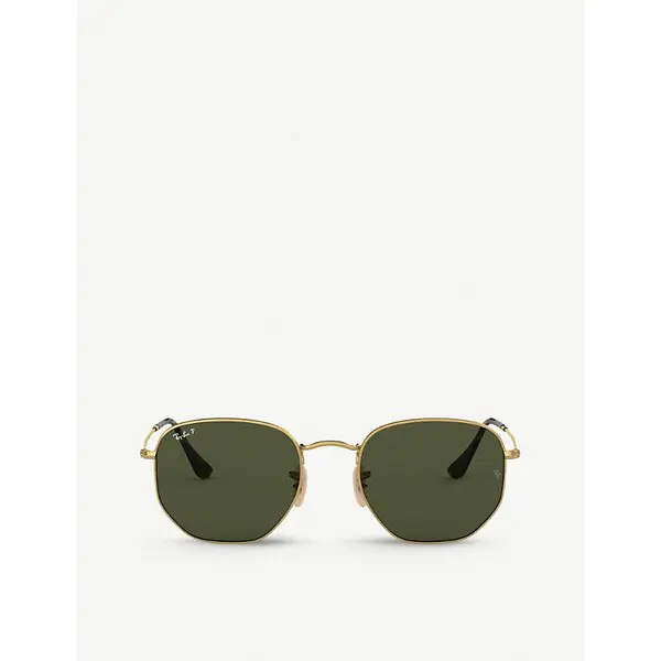Ray-ban Hexagonal-frame Sunglasses - Gold