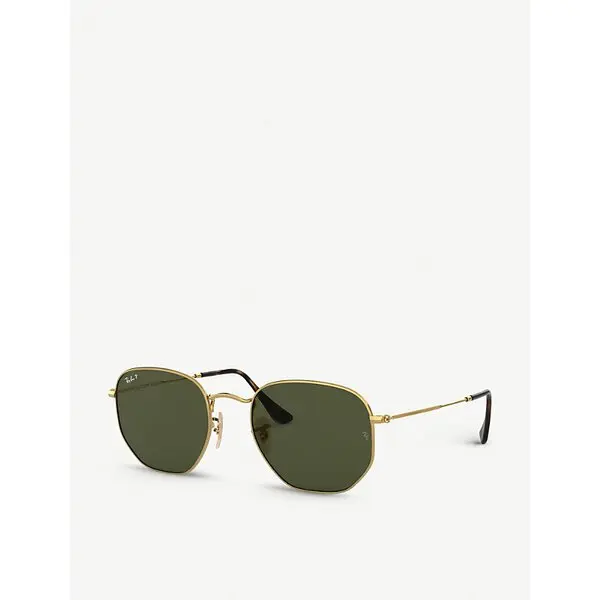 Ray-ban Hexagonal-frame Sunglasses - Gold