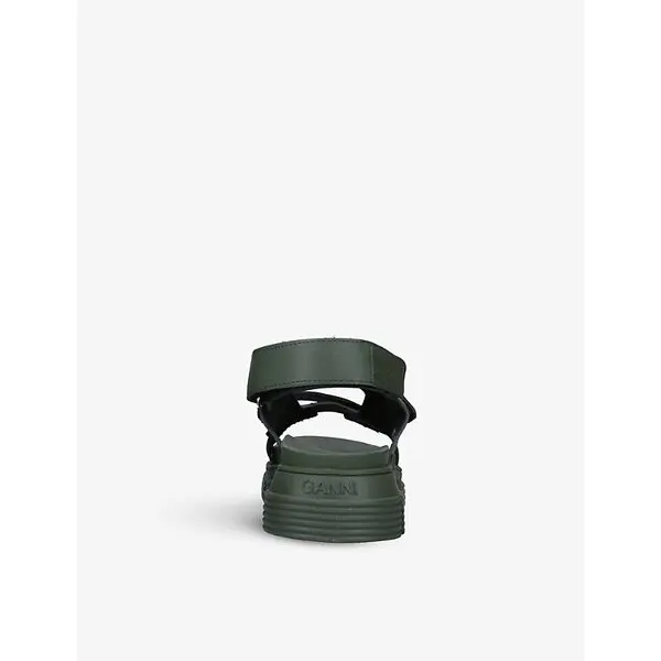GANNI Chunky Recycled Rubber Sandals
