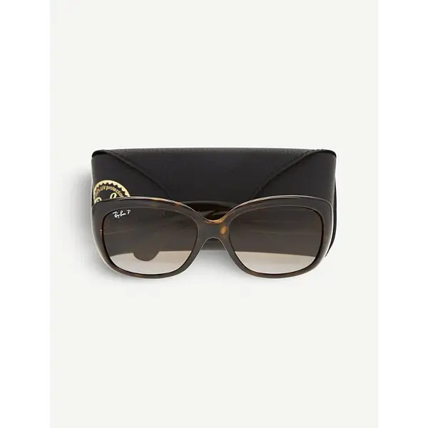 Ray-ban Jackie Ohh Rectangle-frame Polarised Sunglasses