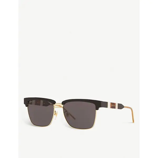 Gucci Gg0603s 56 Rectangular Sunglasses