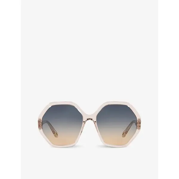Chloé Ch0008s Round Frame Sunglasses - Pink