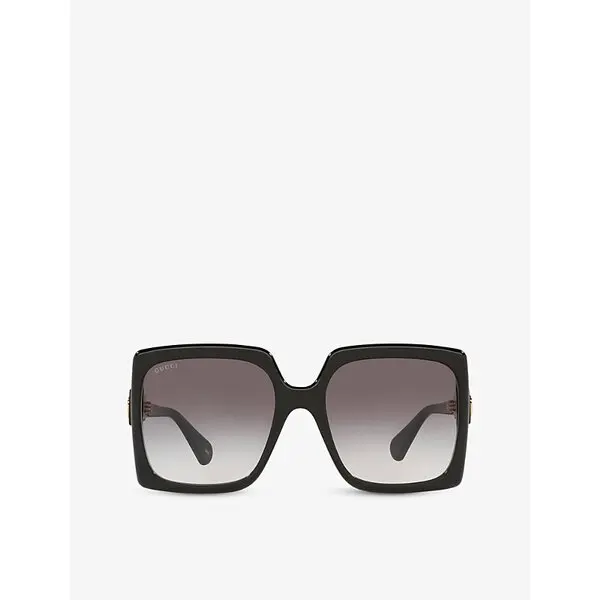 Gucci Gg0876s Square-frame Sunglasses - Black