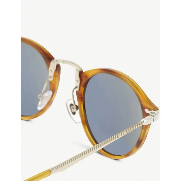 Persol Havana Phantos Round-frame Sunglasses - Brown