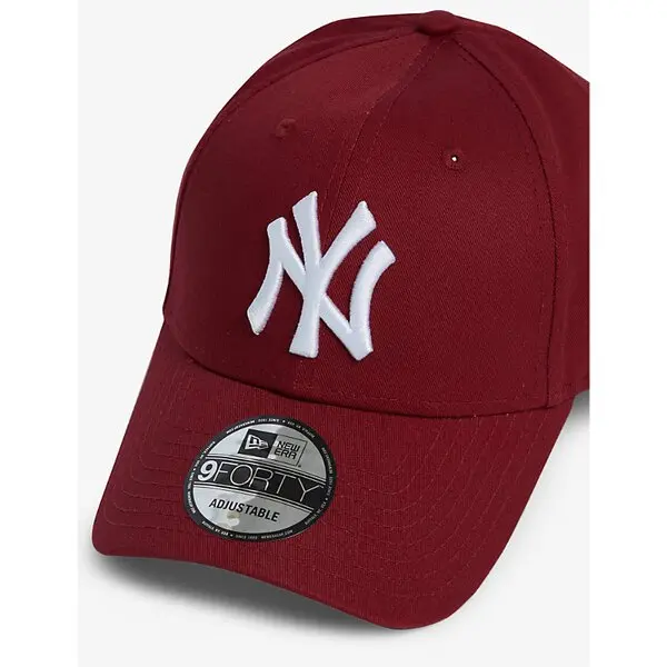 New Era 9forty New York Yankees Baseball Cap - Cardinal/optic White