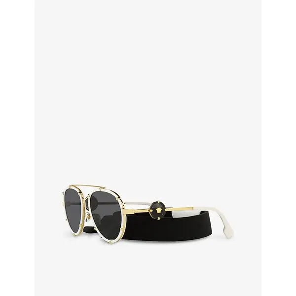 Versace Ve2232 Aviator Sunglasses