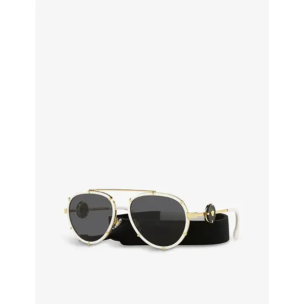 Versace Ve2232 Aviator Sunglasses