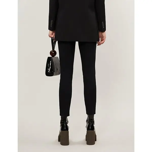 Whistles Tapered Mid-rise Stretch-twill Trousers
