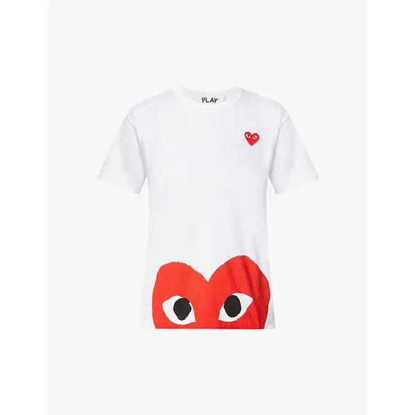 Play Comme Des Garcon Comme Des Garçons Play Big Heart Appliqué T-shirt